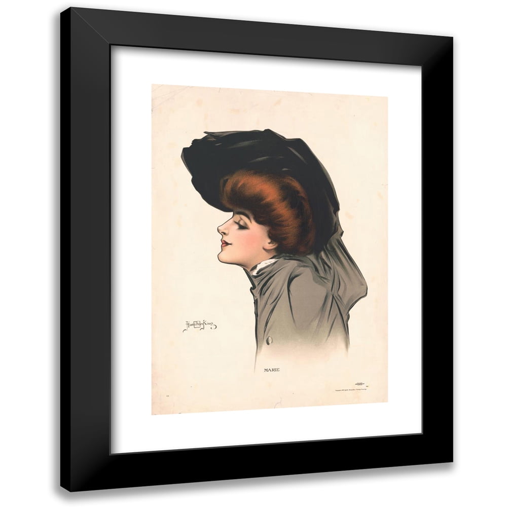 Hamilton King 14x18 Black Modern Framed Museum Art Print Titled - Marie ...