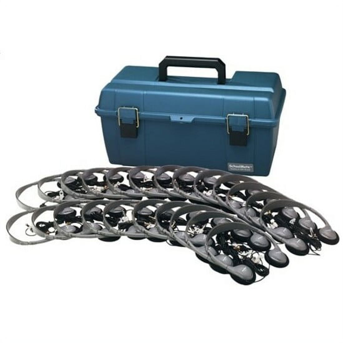 HamiltonBuhl Lab Pack, 24 MS2L Personal Headphones in a Carry Case ...