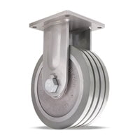 Hamilton Maxi-Duty Rigid Caster with 12" x 4" UltraGlide (95A) Quad ...