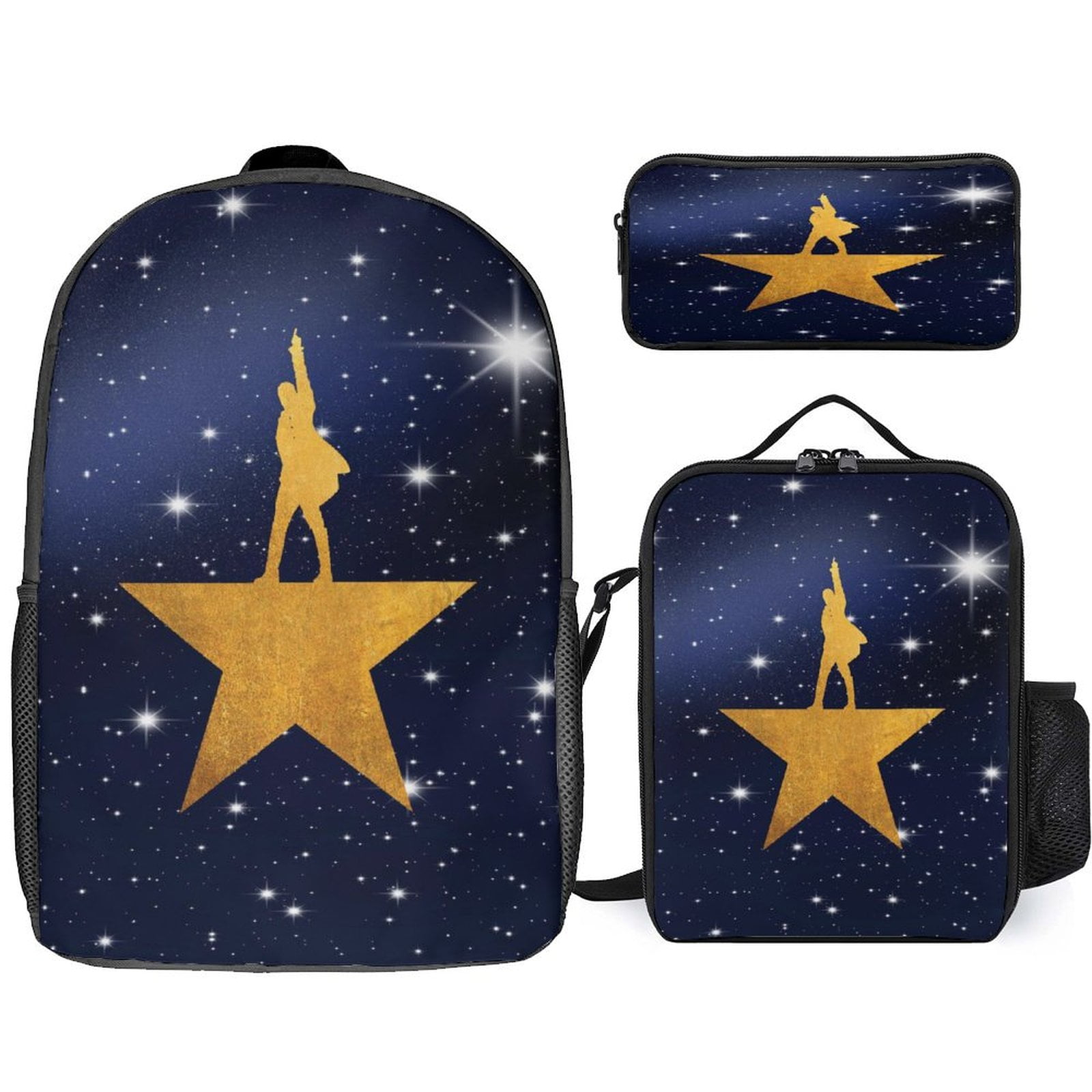 Hamilton Musical Backpacks Set Light Weight Backpack Bookbag 3 Pice ...