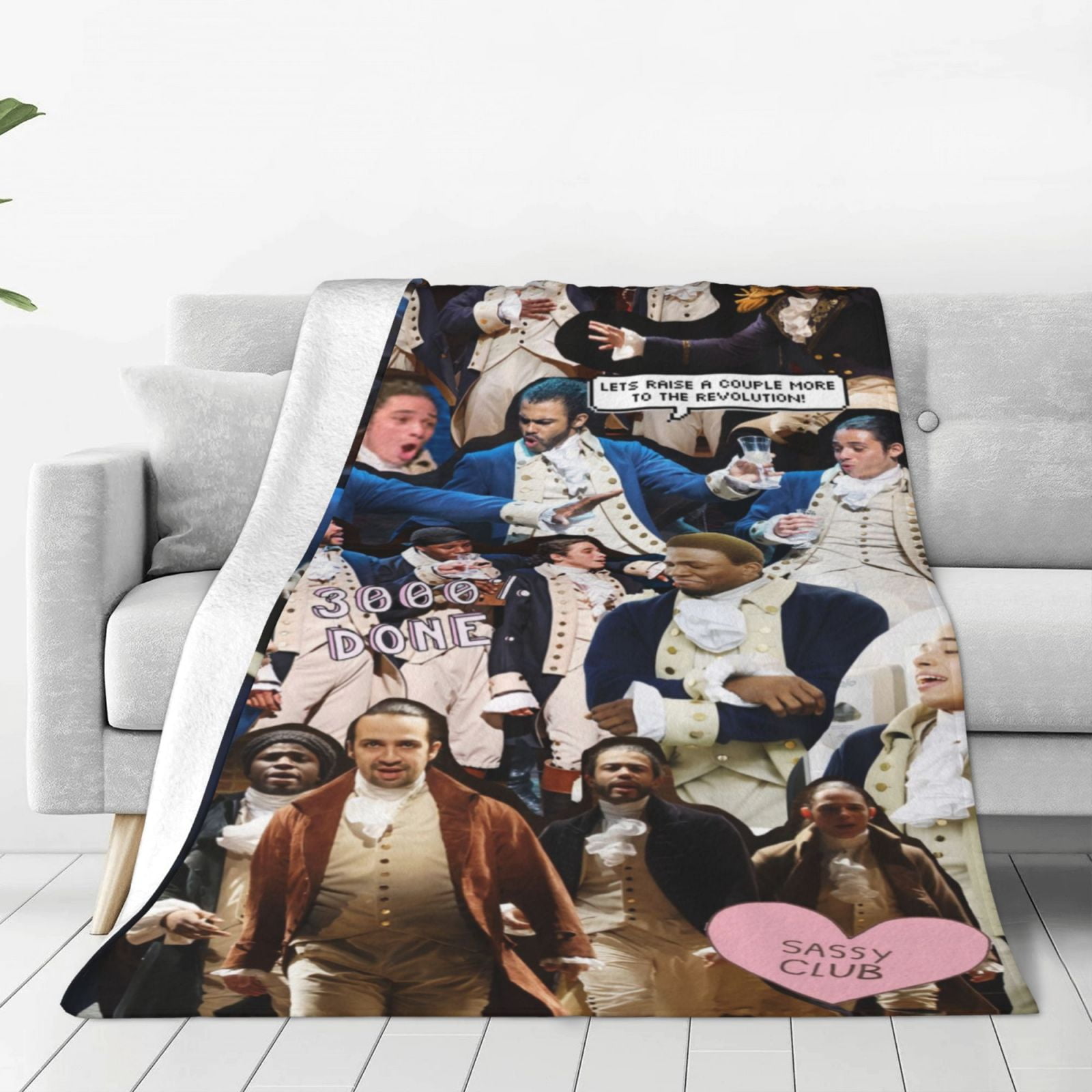 Hamilton The Musical Blanket Anime Soft Micro Fleece Blanket All Season ...