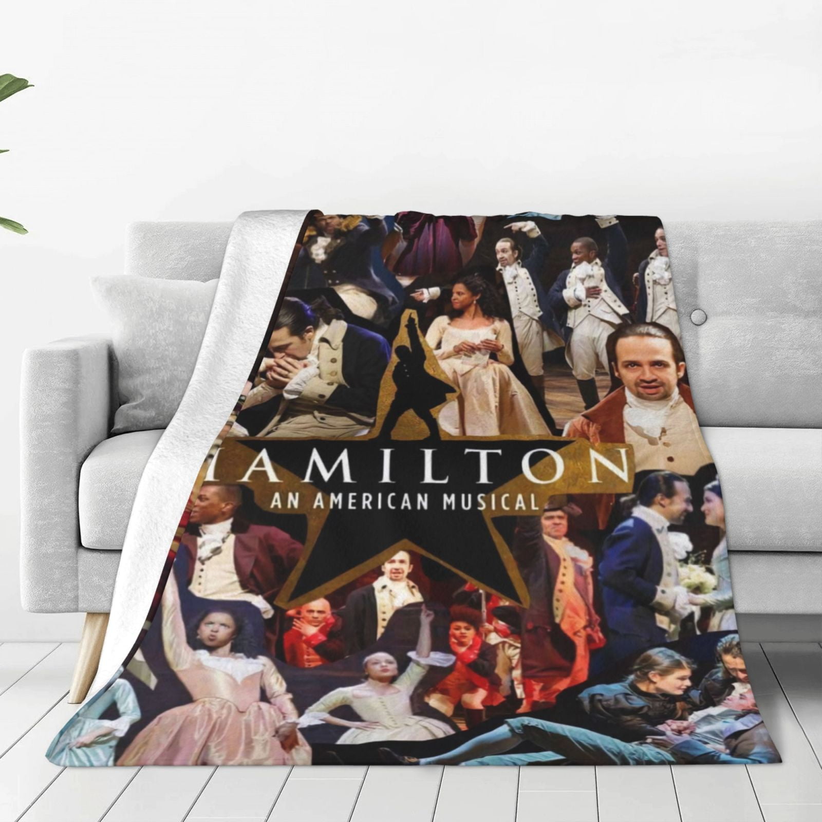 Hamilton The Musical Blanket Anime Soft Micro Fleece Blanket All Season ...