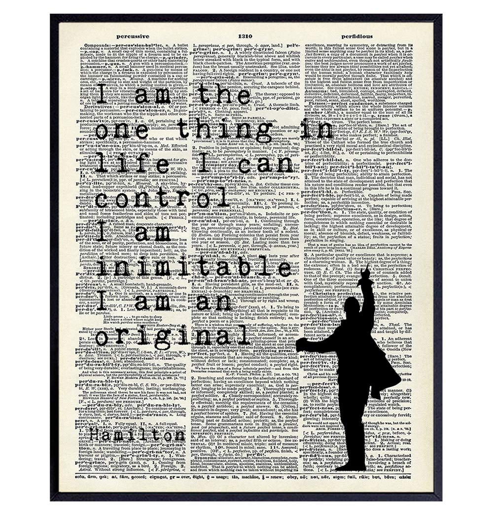 Hamilton Musical Motivational Merchandise - Hamilton Gifts - 8x10 ...
