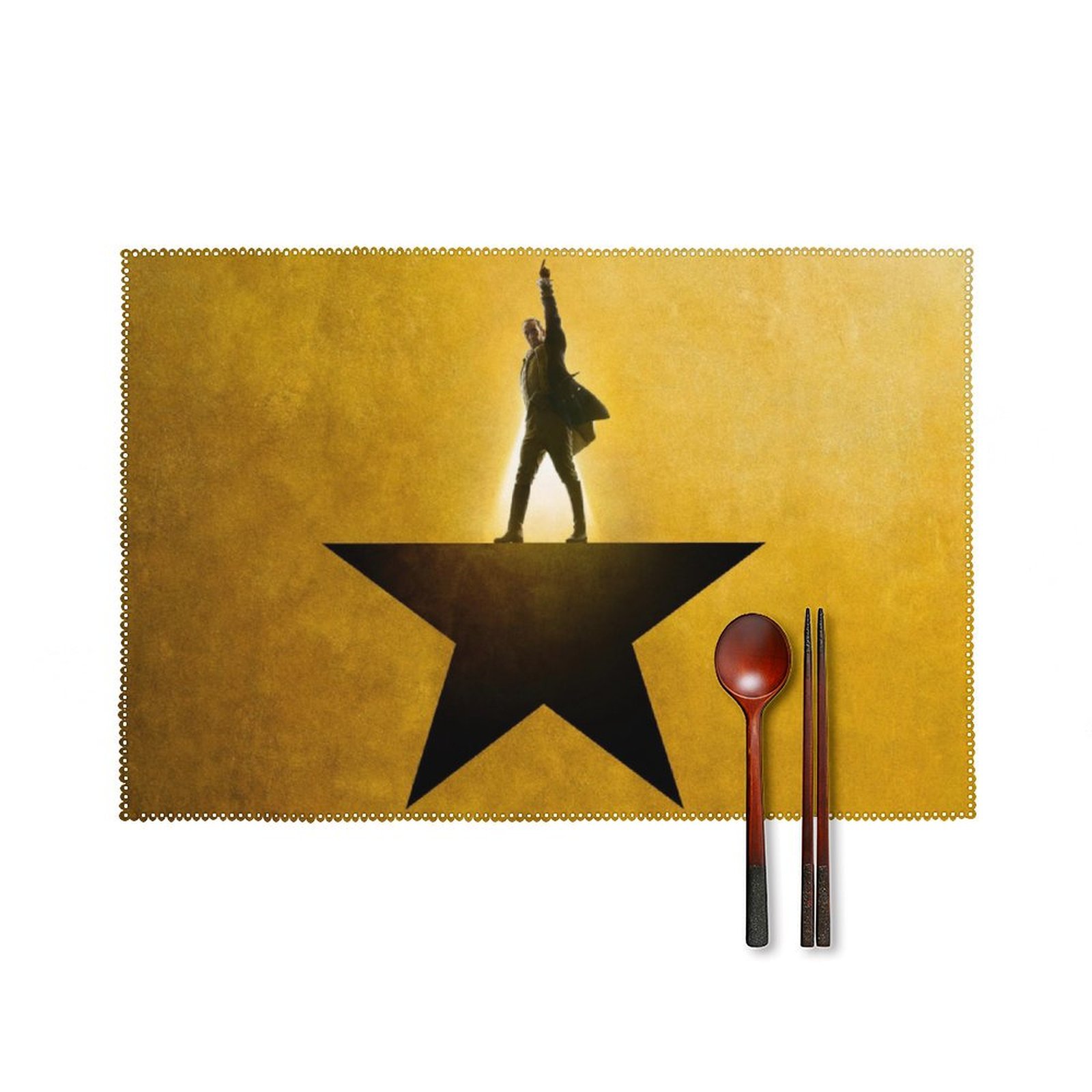 Hamilton The Musical Place Mats, Decorative Placemats Set of 4 Washable ...