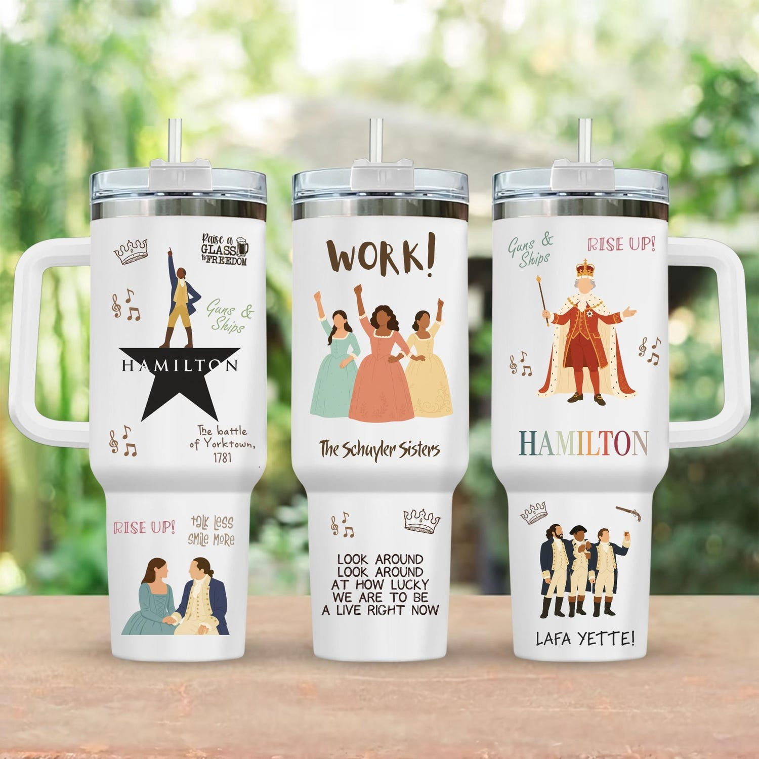 Hamilton Musical Tumbler 40oz, Alexander Hamilton Tumbler, Broadway ...