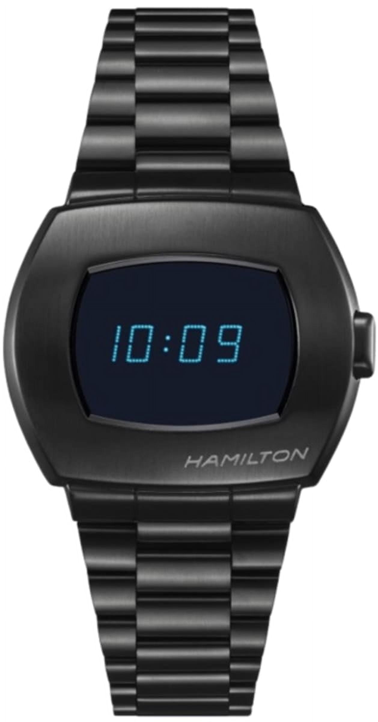 Hamilton PSR Digital Quartz Black PVD Steel Men's Watch H52404131 ...