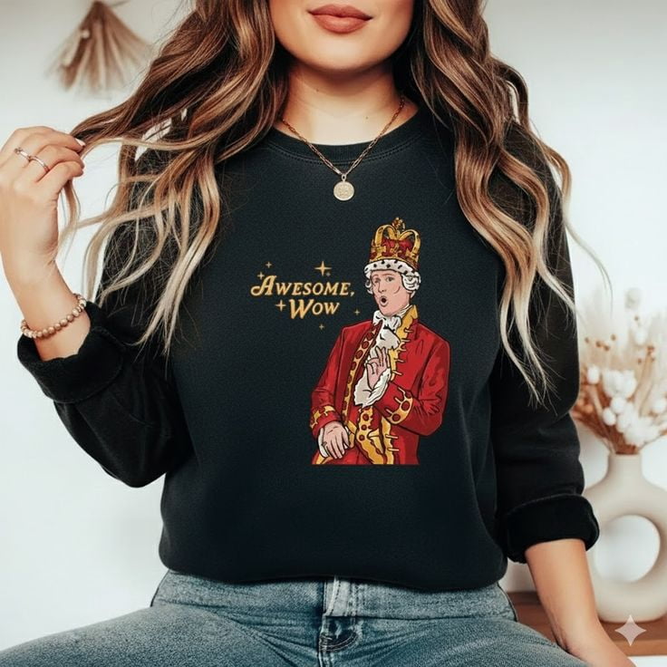 Hamilton Rise Up Work Sweatshirt, Fun Vintage Fan Graphic Design with ...