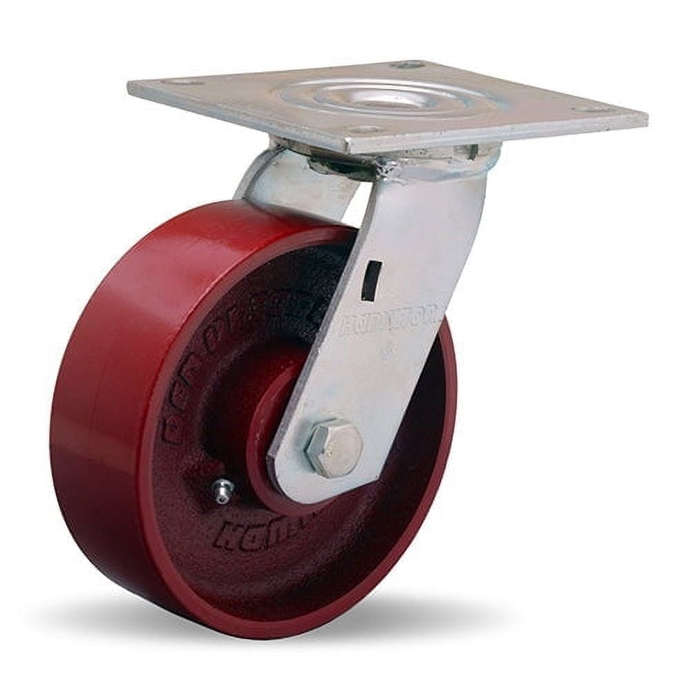 Hamilton S-MS-6MB Medium Service Swivel Caster - 6x2 Inch Metal Wheel ...