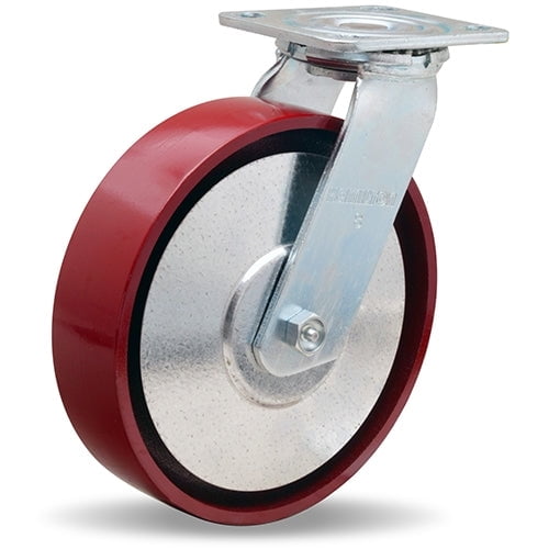 Hamilton S-TG-8MB Thread Guard Swivel Caster - 8" x 2" Metal Wheel with ...