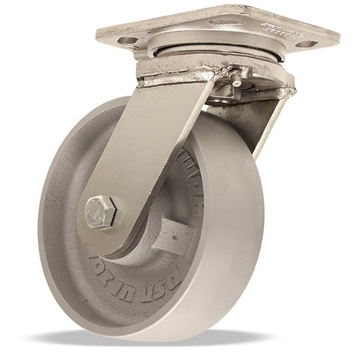 Hamilton S-WHS-6HMB Stainless Steel Workhorse Swivel Caster - 6"x2 ...