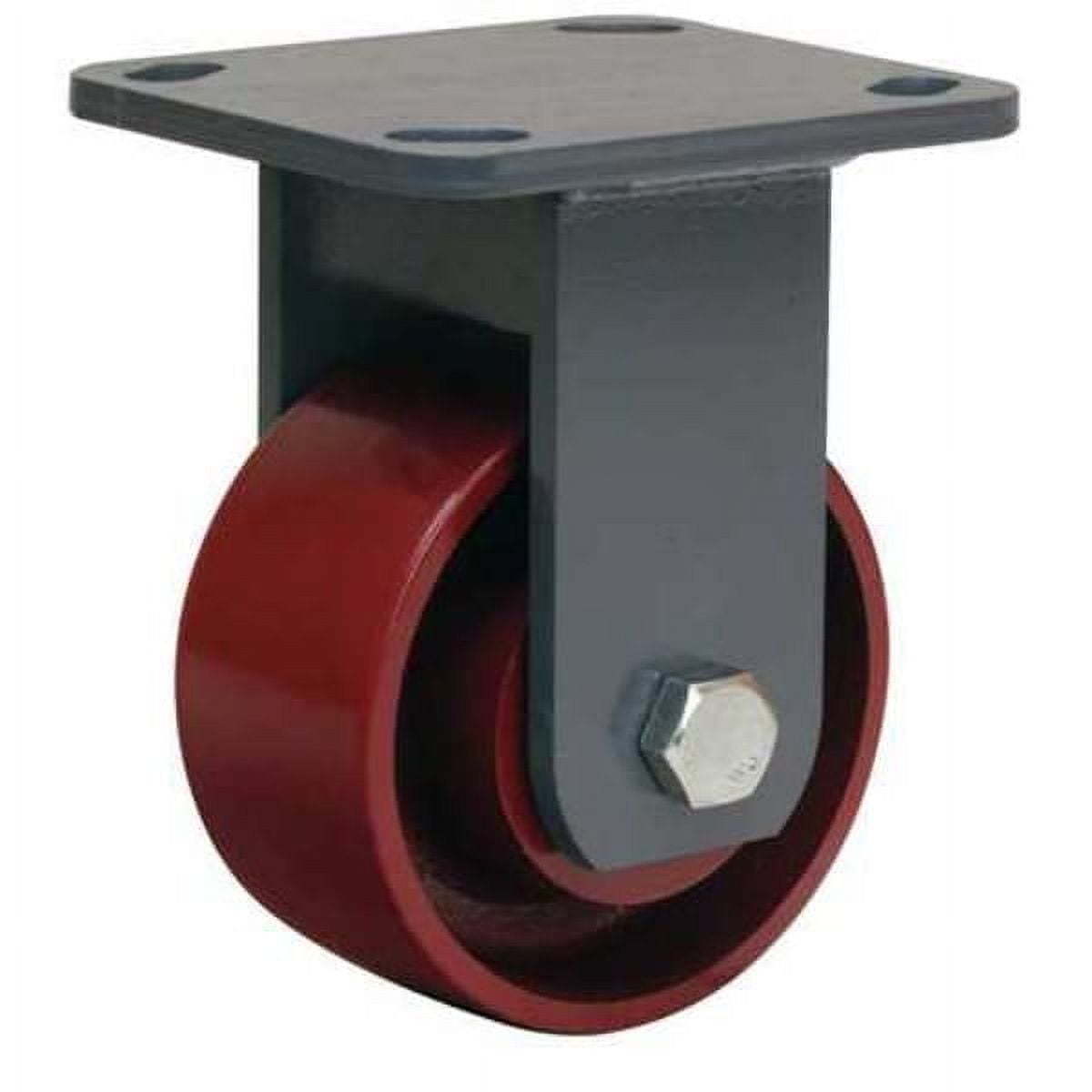 Hamilton Plate Caster,Rigid,Iron,5 5/8"H R-WH-4MB - Walmart.com