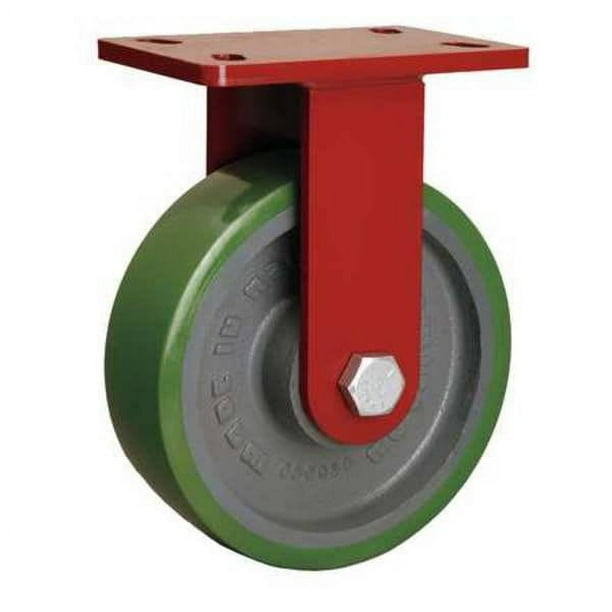 Hamilton Plate Caster,Rigid,Polyurethane,10 1/4"H R-FM-8DB - Walmart ...