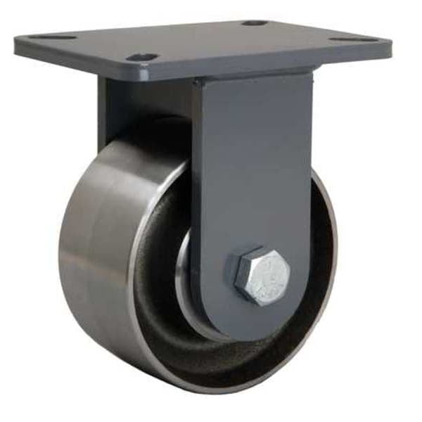 Hamilton Plate Caster,Rigid,Steel,8"H R-CH-63FSB - Walmart.com