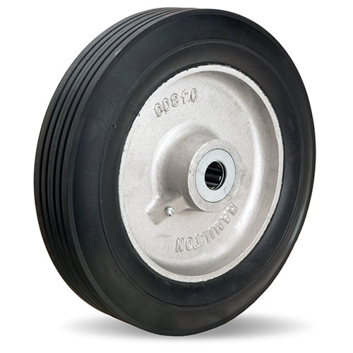 Hamilton Super-Flex Rubber Load-Bearing Wheel 12" x 2.75" x 3 1/4", 3/4 ...