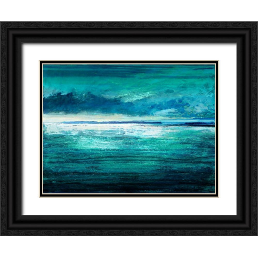 Hamilton, Taylor 14x12 Black Ornate Wood Framed with Double Matting ...