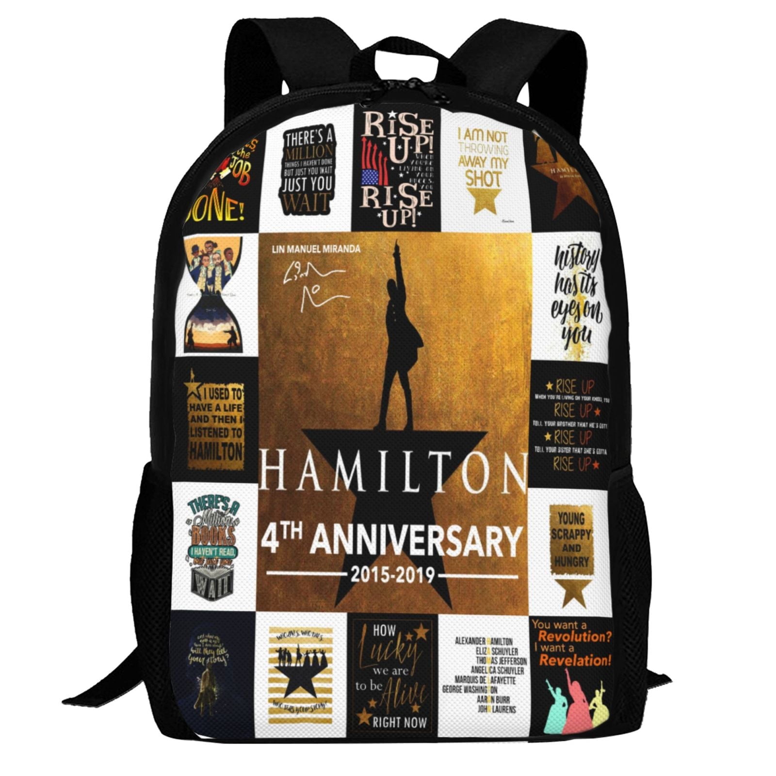 Hamilton The Musical Backpack,3d Print Laptop Backpack Lightweight ...