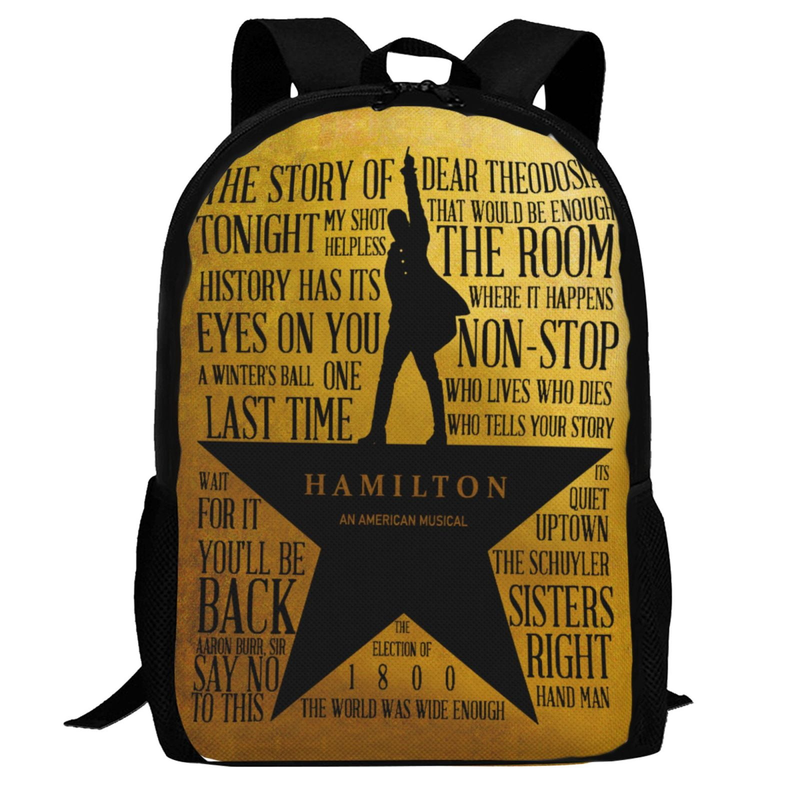 Hamilton The Musical Backpack,3d Print Laptop Backpack Lightweight ...