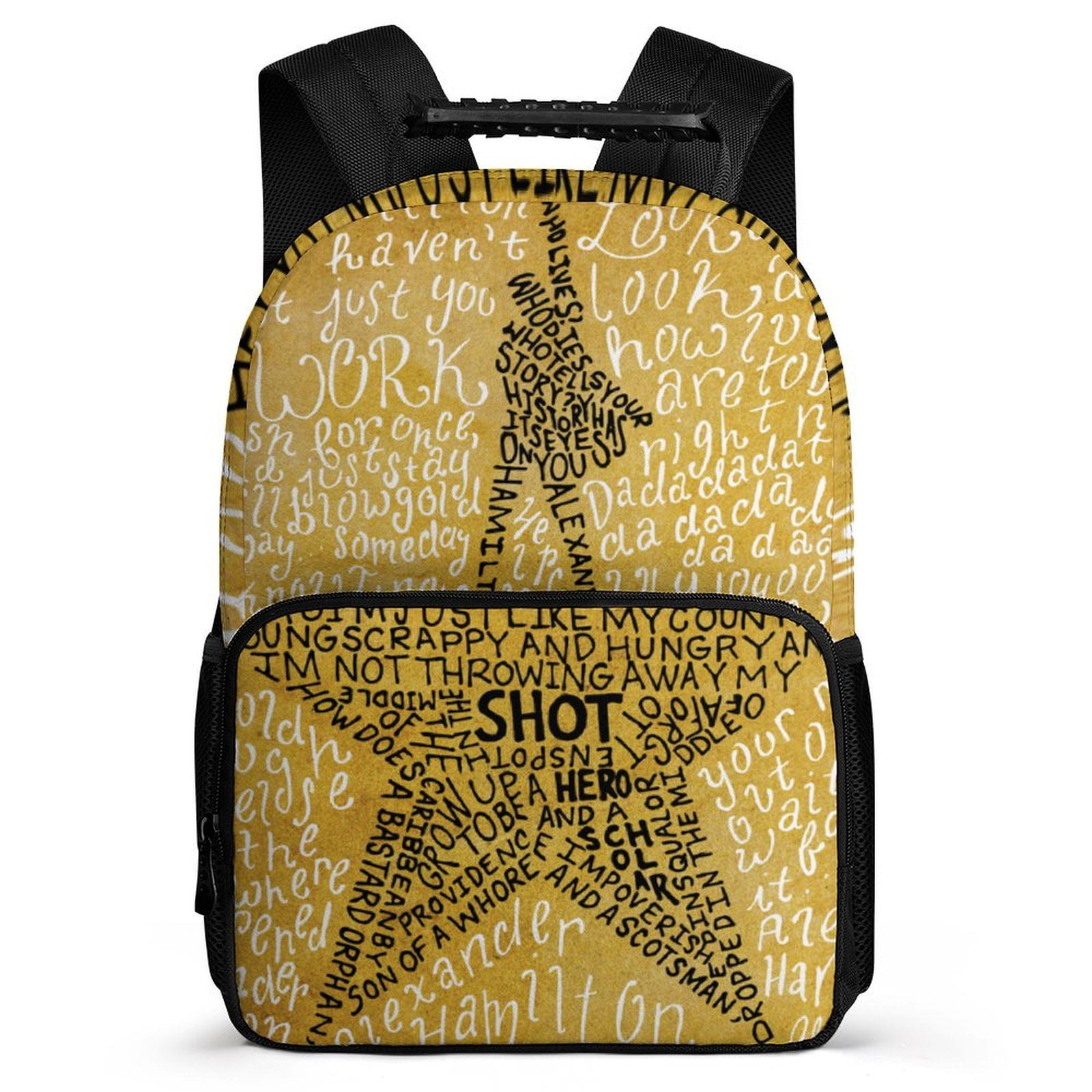 Hamilton The Musical Backpacks Bookbag Casual Daypack Backpacks for ...
