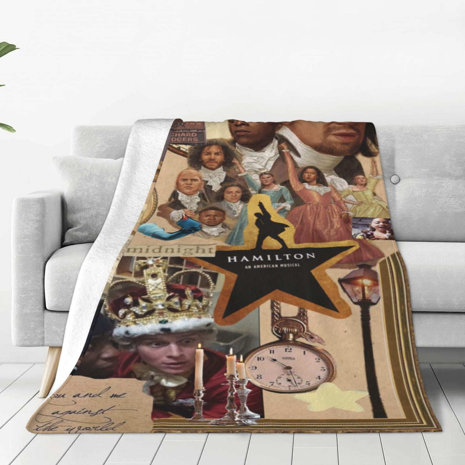 Hamilton The Musical Blanket Anime Soft Micro Fleece Blanket All Season ...