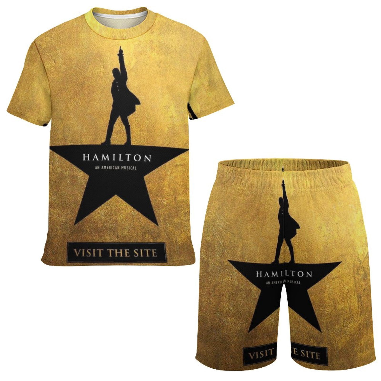 Hamilton The Musical Boys Girls Short Sleeve Mesh T-Shirt And Shorts ...