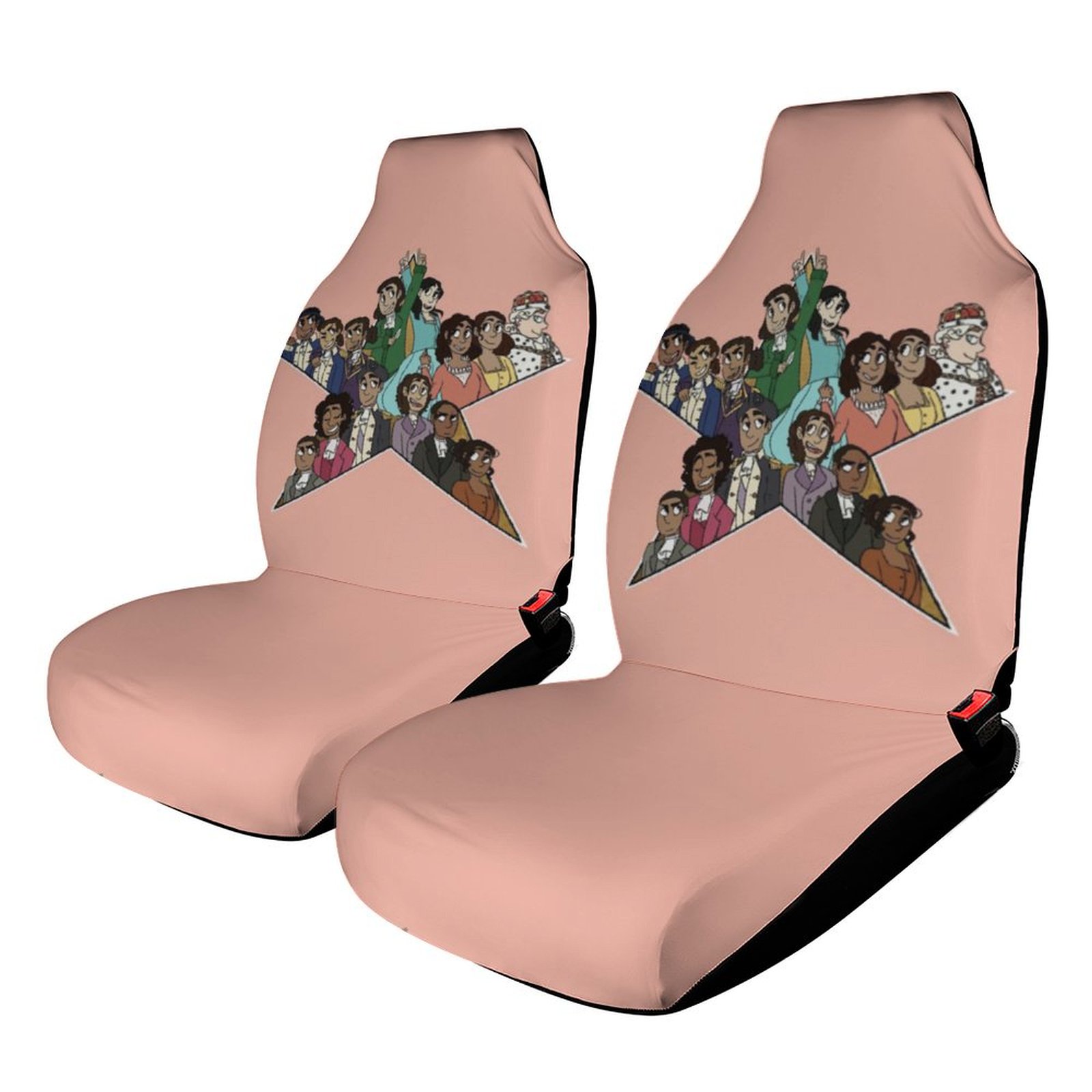 Hamilton The Musical Car Seat Covers Pattern Front Seat Protector Cover ...