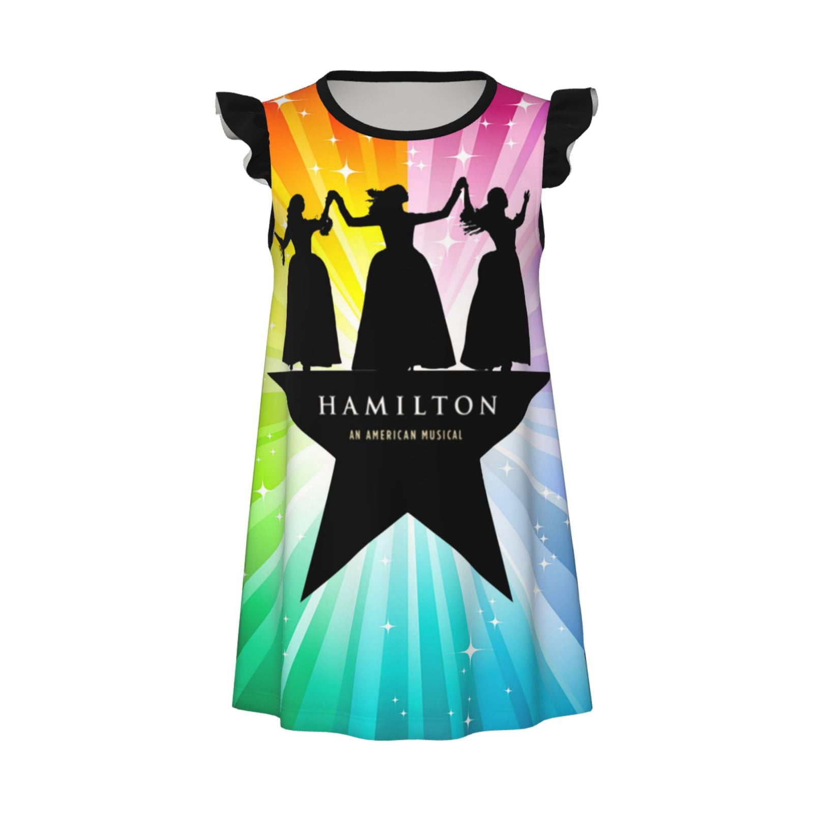 Hamilton The Musical Little Girls Nightgown Short Flutter Sleeve ...