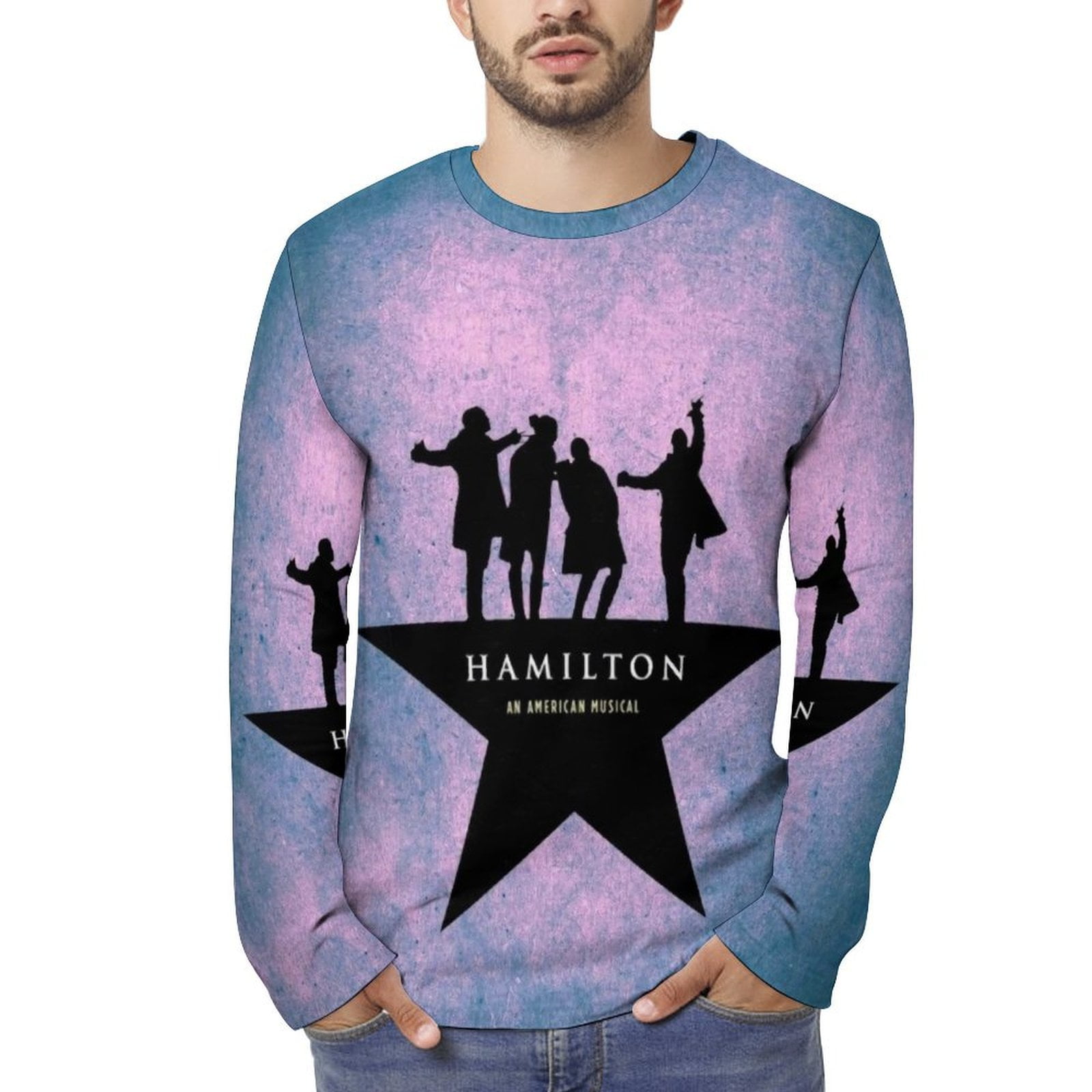 Musical Film Long Sleeve Shirts for Men Trendy Streetwear Crew Neck ...