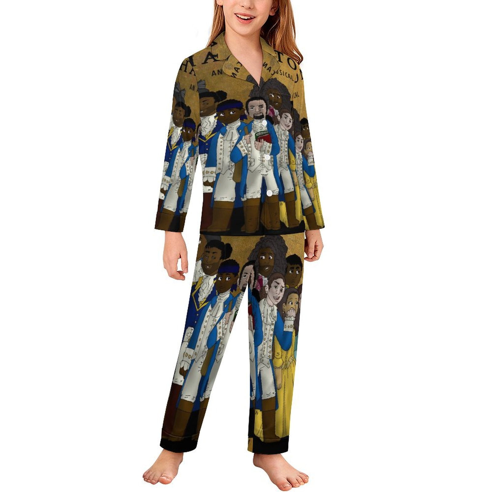 Hamilton The Musical Pajamas Set Boys Girls Pjs Long Sleeve 2 Piece ...