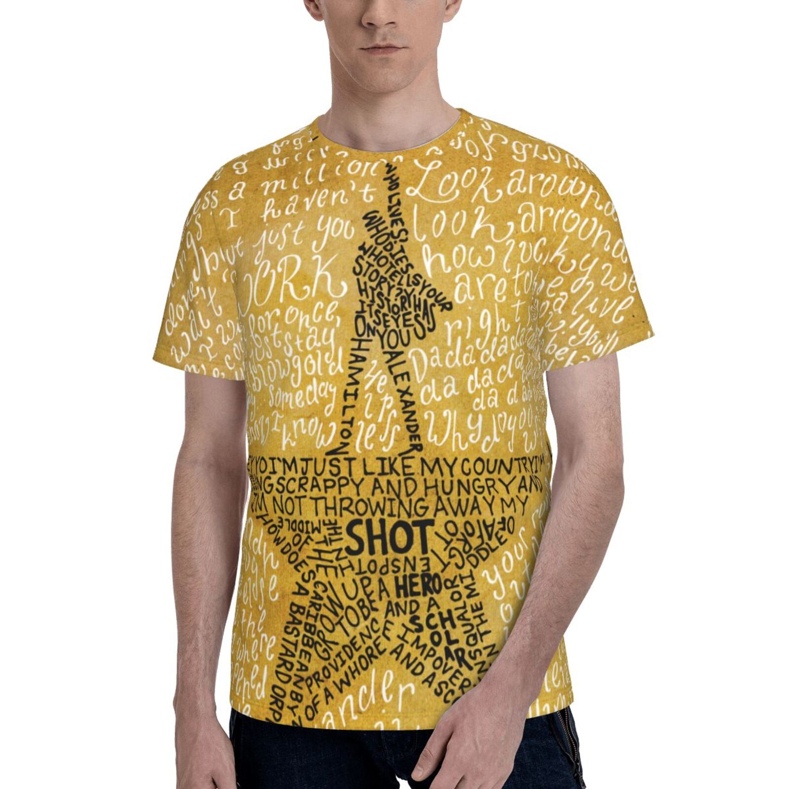 Hamilton The Musical T-Shirts 3d Printed Short Sleeve Tee Shirt For Men ...