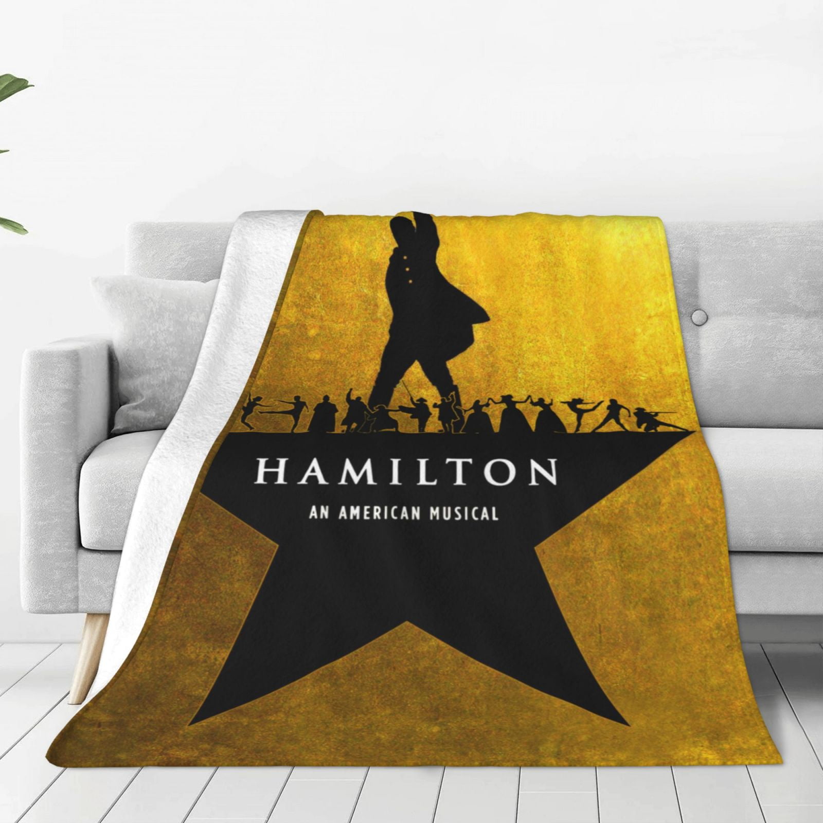 Hamilton The Musical Ultra-Soft Micro Fleece Blanket Throw All Season ...
