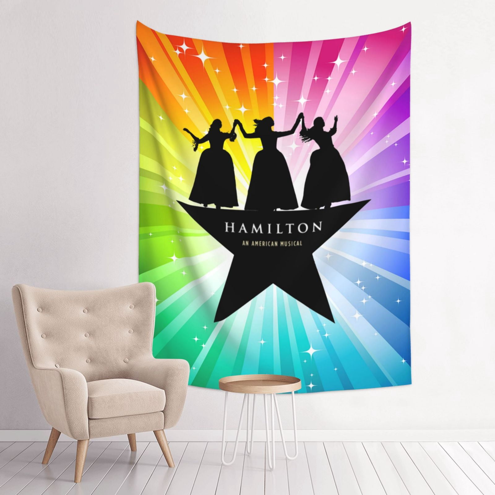 Hamilton The Musical Wall Tapestry Cartoon Poster for Bedroom ...