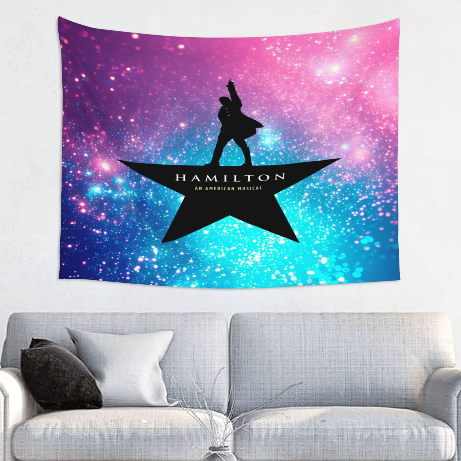 Hamilton The Musical Wall Tapestry Cartoon Poster for Bedroom ...