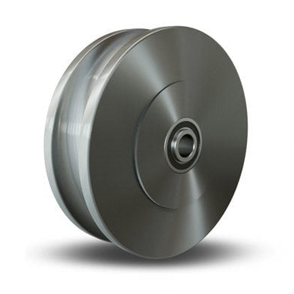 Hamilton U-Grooved 1045 Steel Wheel 10" x 3" - Precision Ball Bearing ...