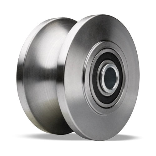 Hamilton U-Grooved Wheel - 6"x3" 1045 Steel Wheel with 1" Precision ...
