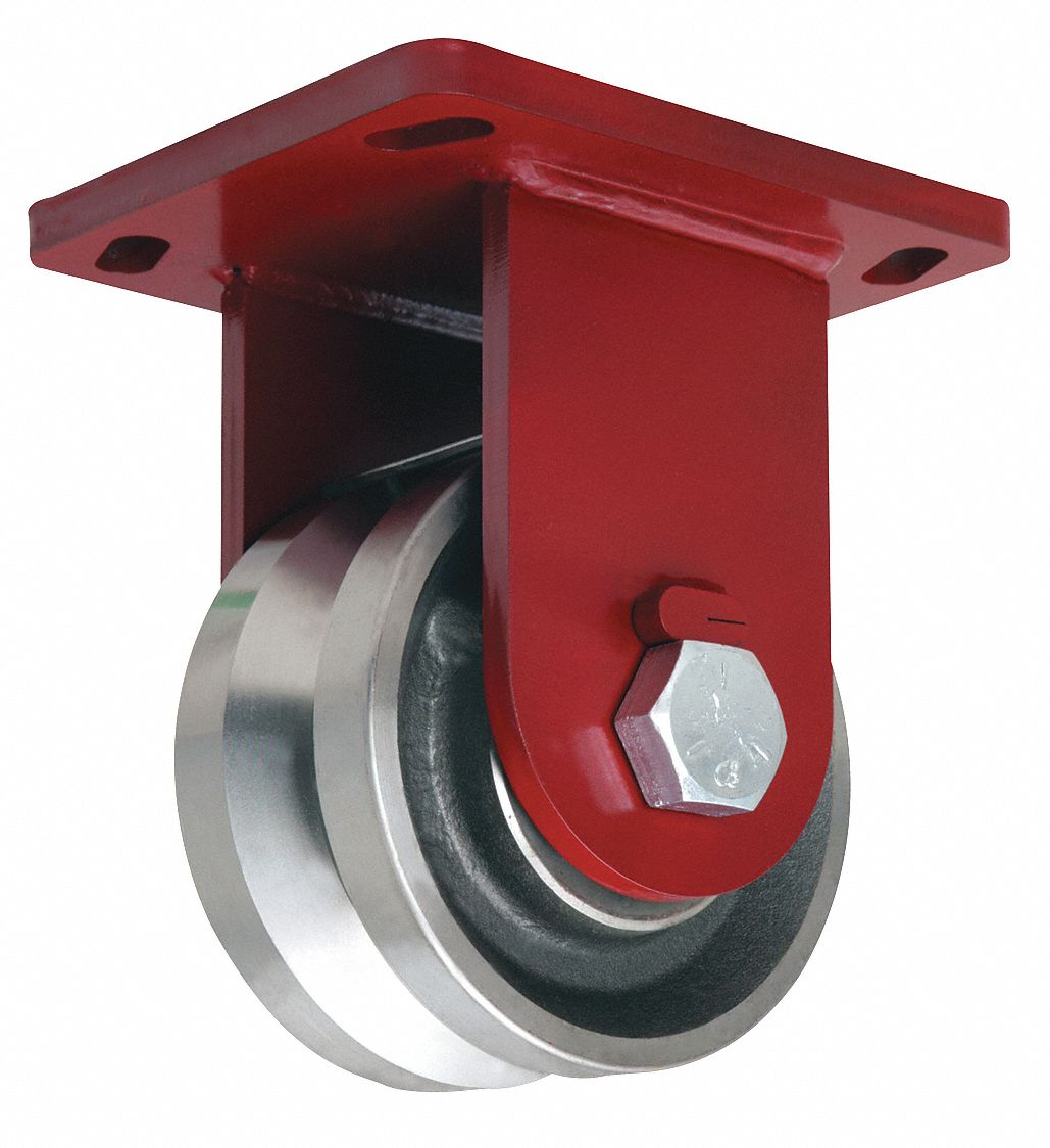 Hamilton V-Groove Track-Wheel Plate Caster,Rigid R-EPSD-63FVH - Walmart.com