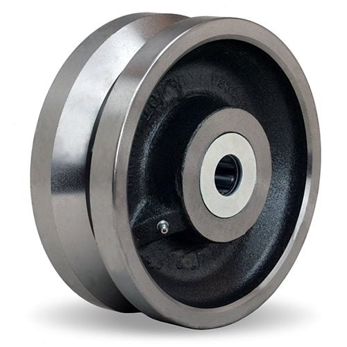 Hamilton V-Grooved Metal Wheel 8x3" - High Heat 750F Resistant with 3/4 ...