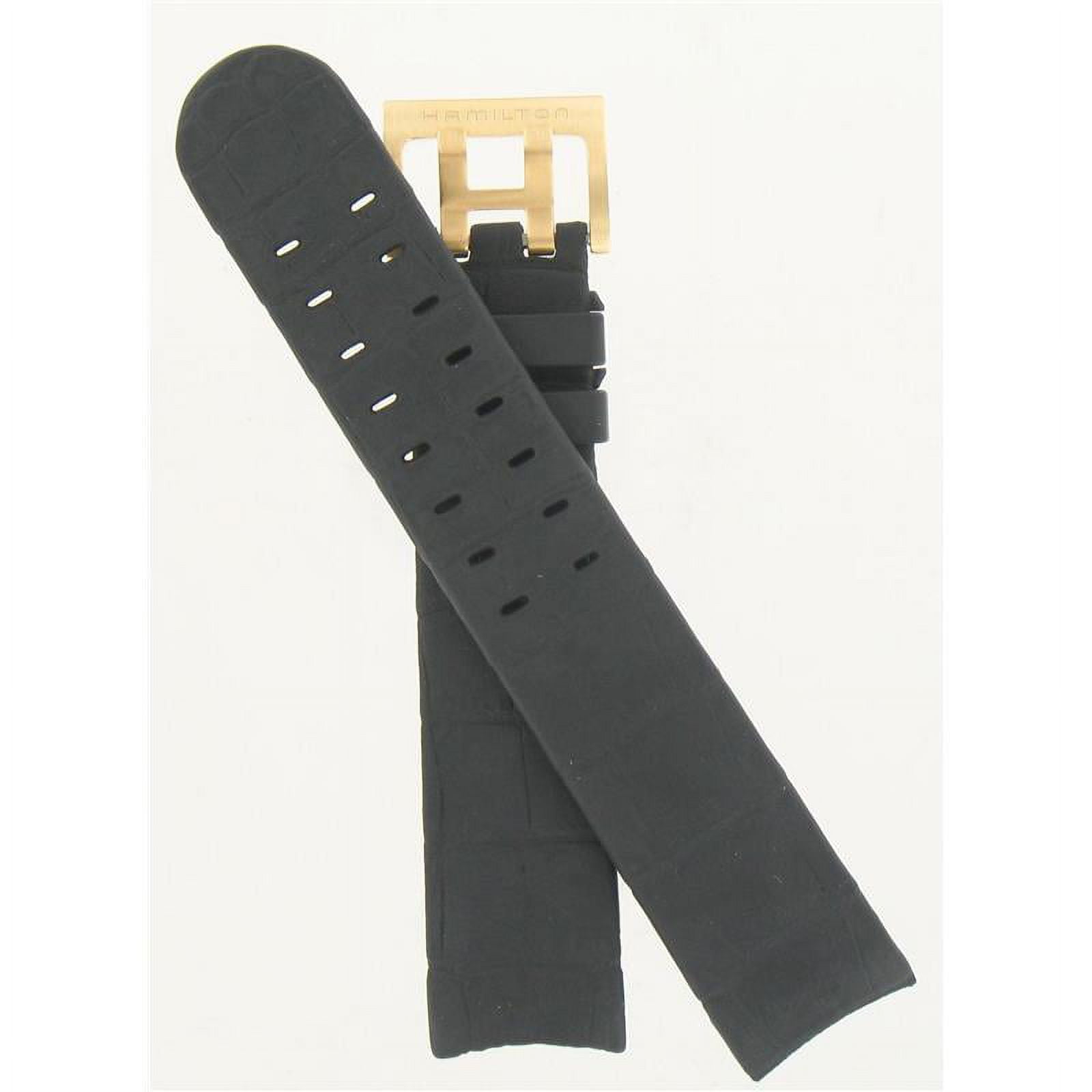 Hamilton Watchband 21/20 Strap Khaki, rubber, black, Band for ETO part ...