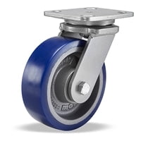 Hamilton Workhorse Swivel Caster with 6" x 2" Ergo-Glide Polyurethane ...