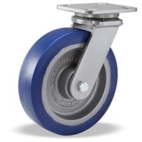 Hamilton Workhorse Swivel Caster with 8" x 2" Ergo-Glide XT 1" thick ...