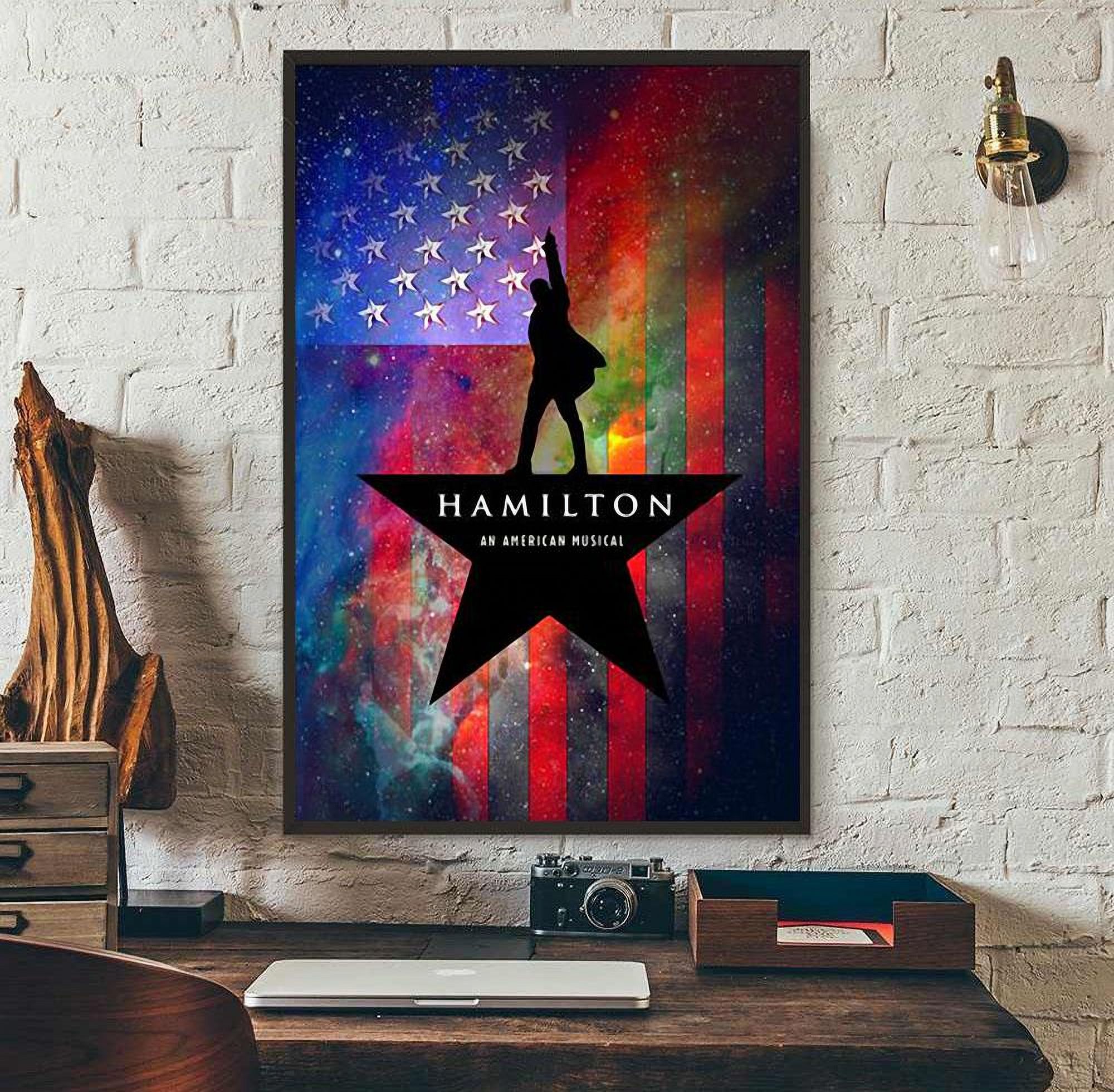 Hamilton an american musical American flag poster 16 x 24 Inch Poster ...