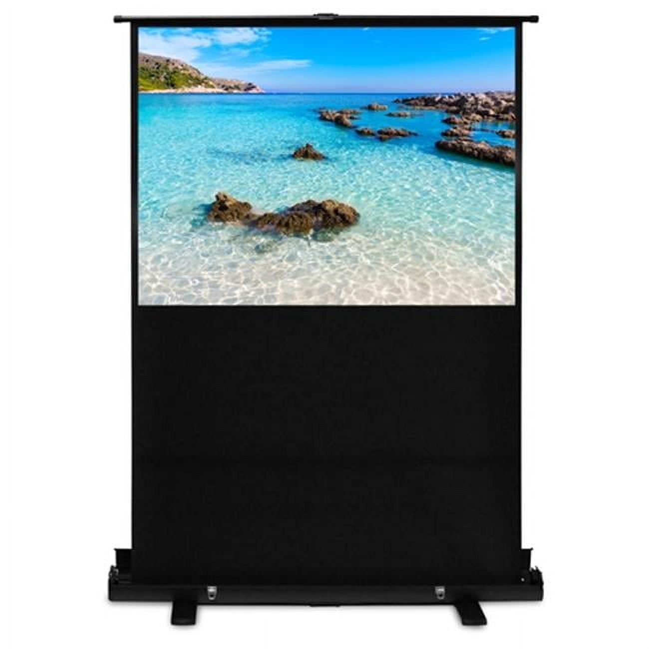 HamiltonBuhl 100" Diag. (49x87) Portable Floor Rising Screen, HDTV ...