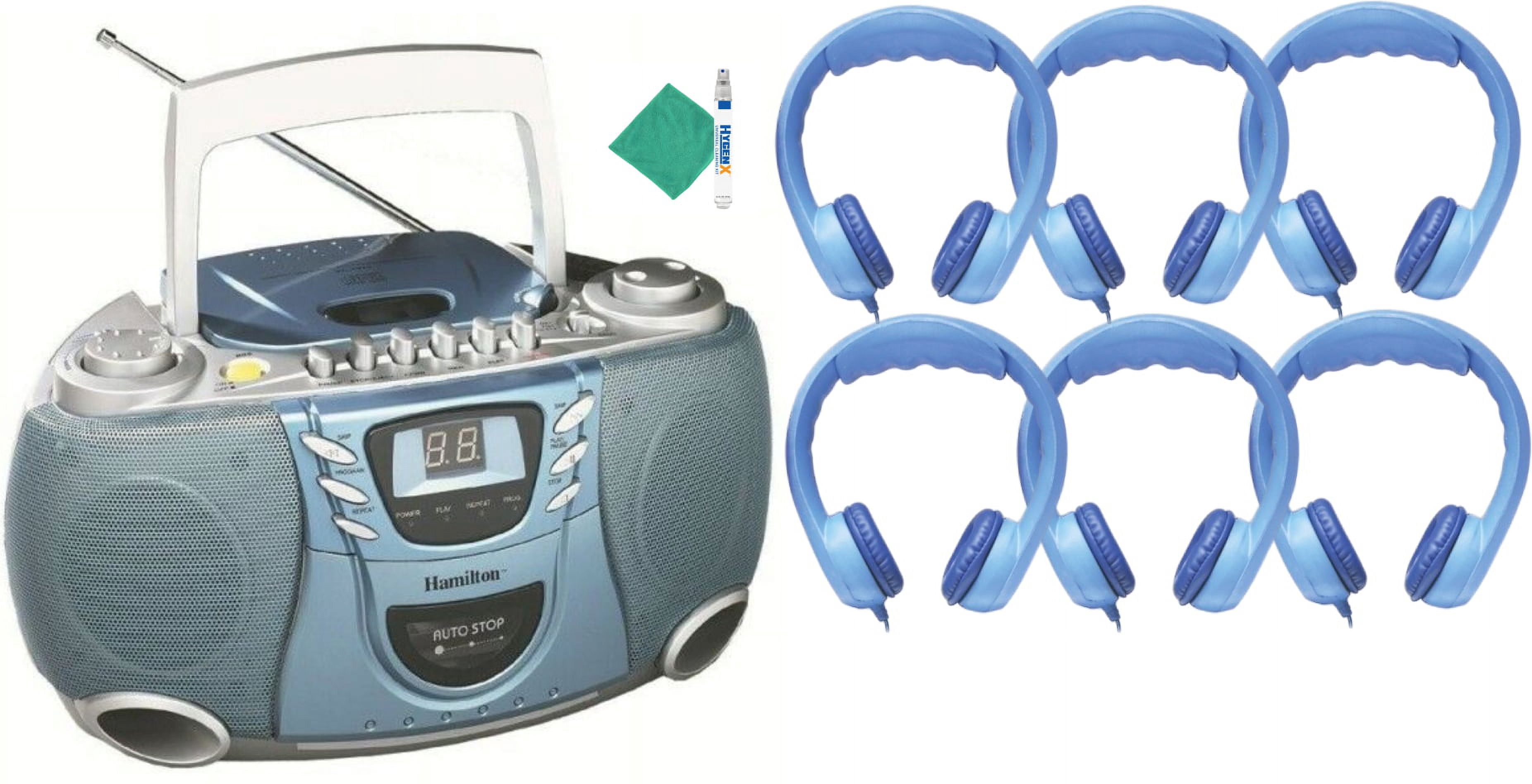 HamiltonBuhl Bluetooth, CD, Cassette, Boombox with Headphones, and ...