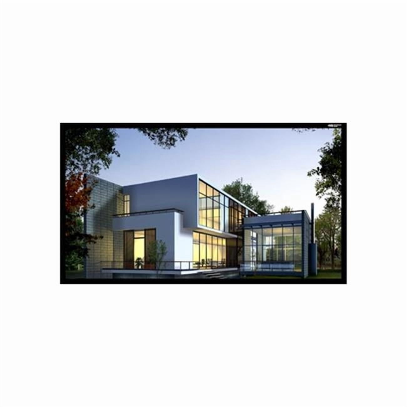 HamiltonBuhl FF-110-R 110 in. Diagonal Fixed Frame Projector Screen ...