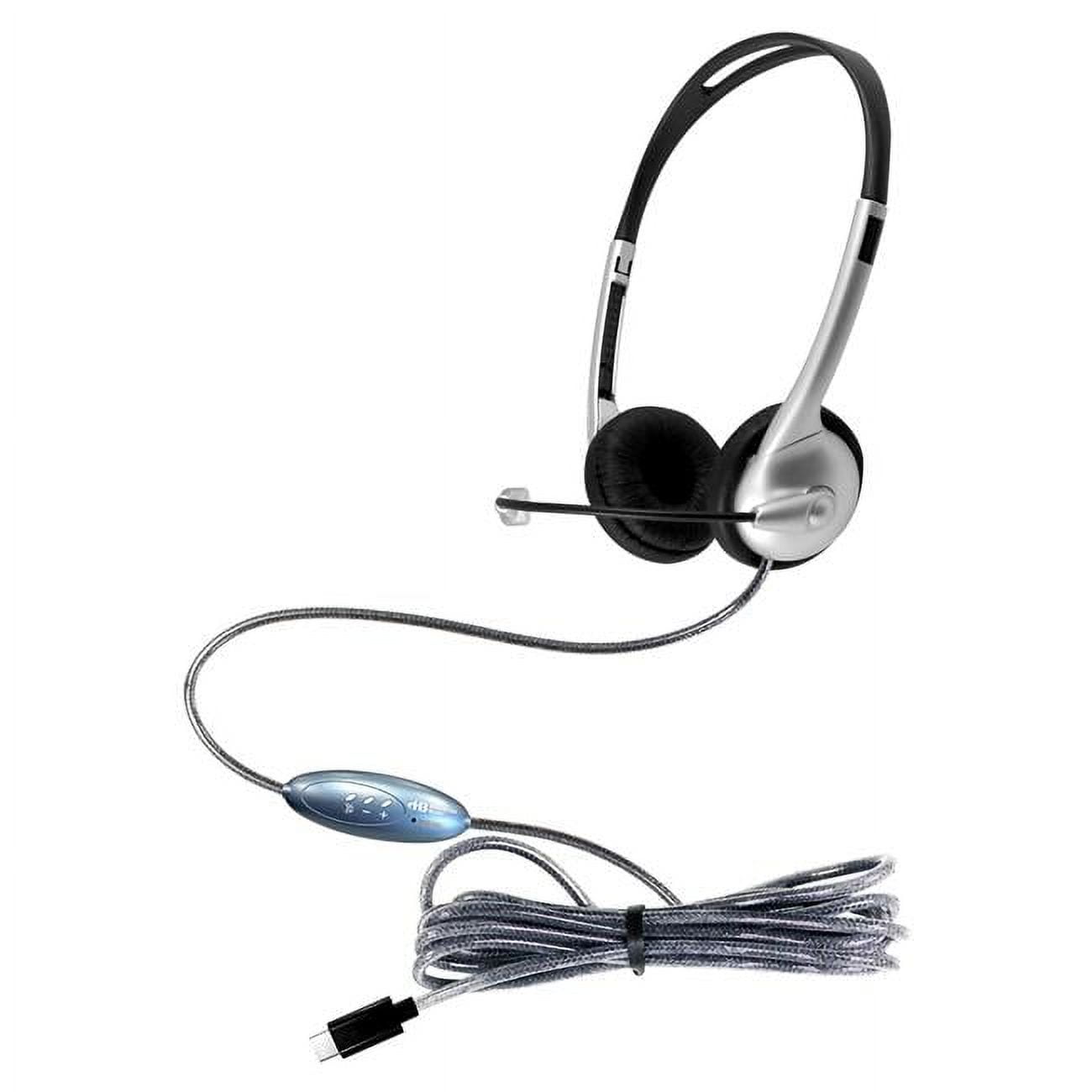 HamiltonBuhl Multimedia USB Type-C Headset with Steel Reinforced ...