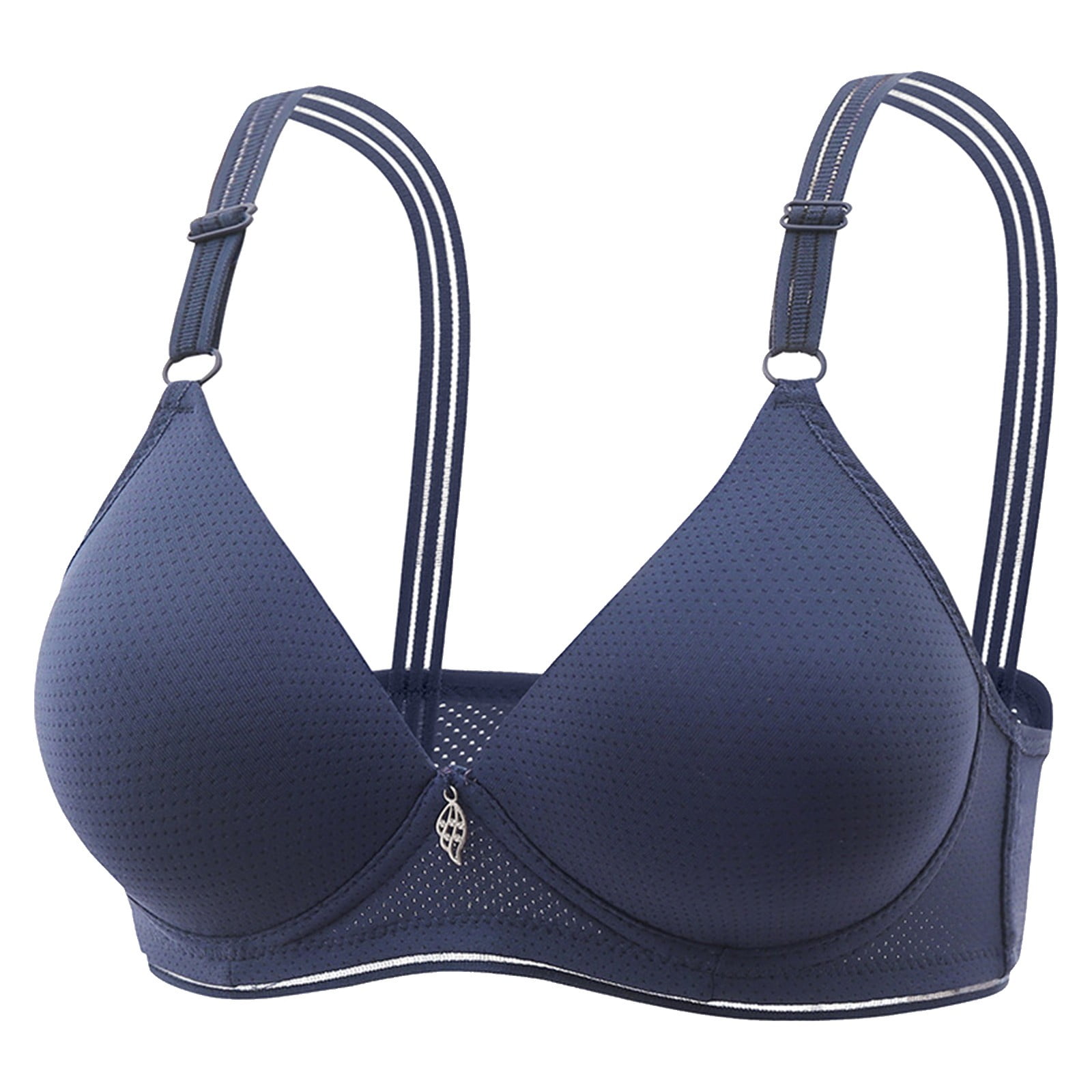 Hamky Bras for Women Seamless Bras Women Lace Back Button Shaping Cup ...