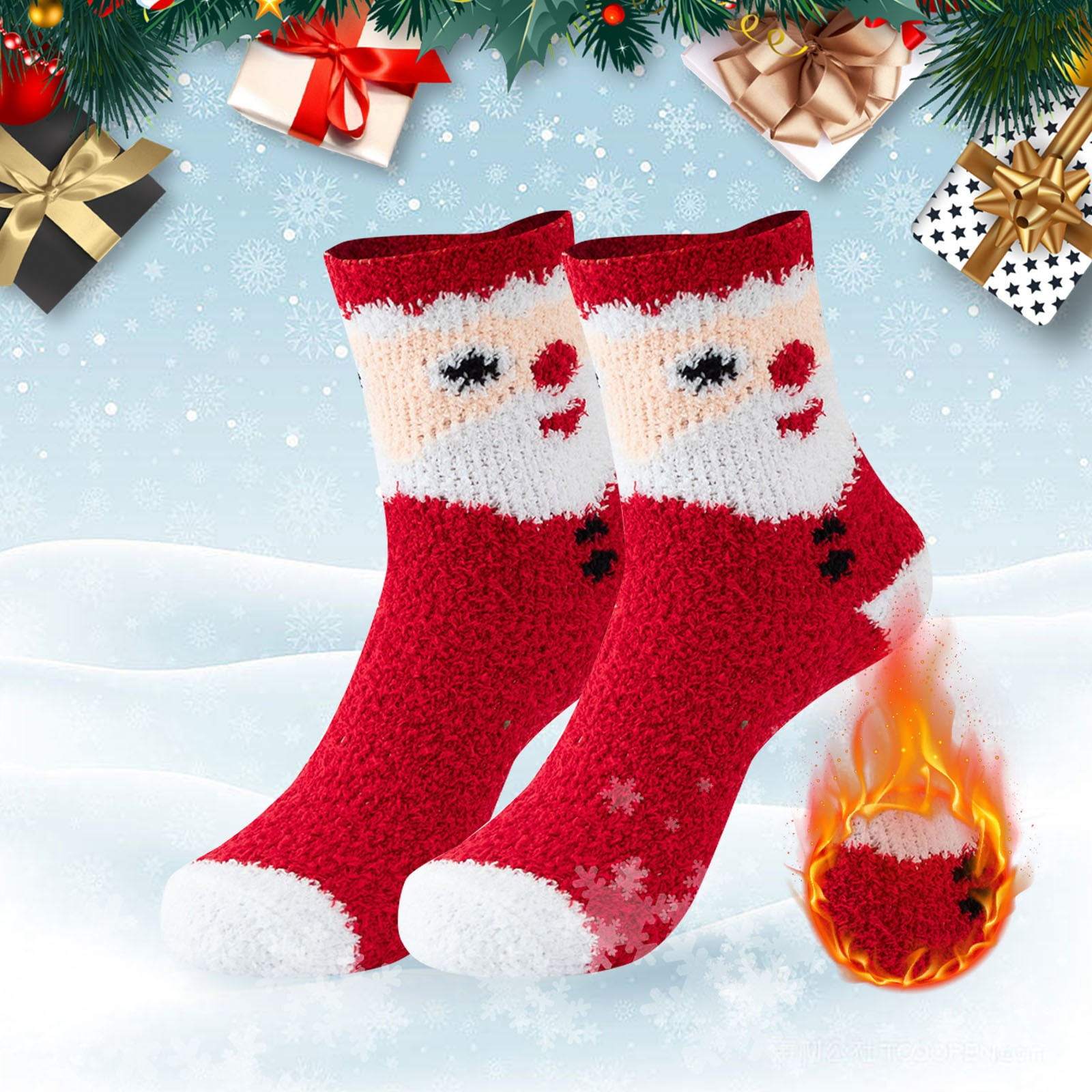 Hamky Fuzzy Socks,Cute Socks,Fuzzy Socks For Women Soft Fluffy Winter ...