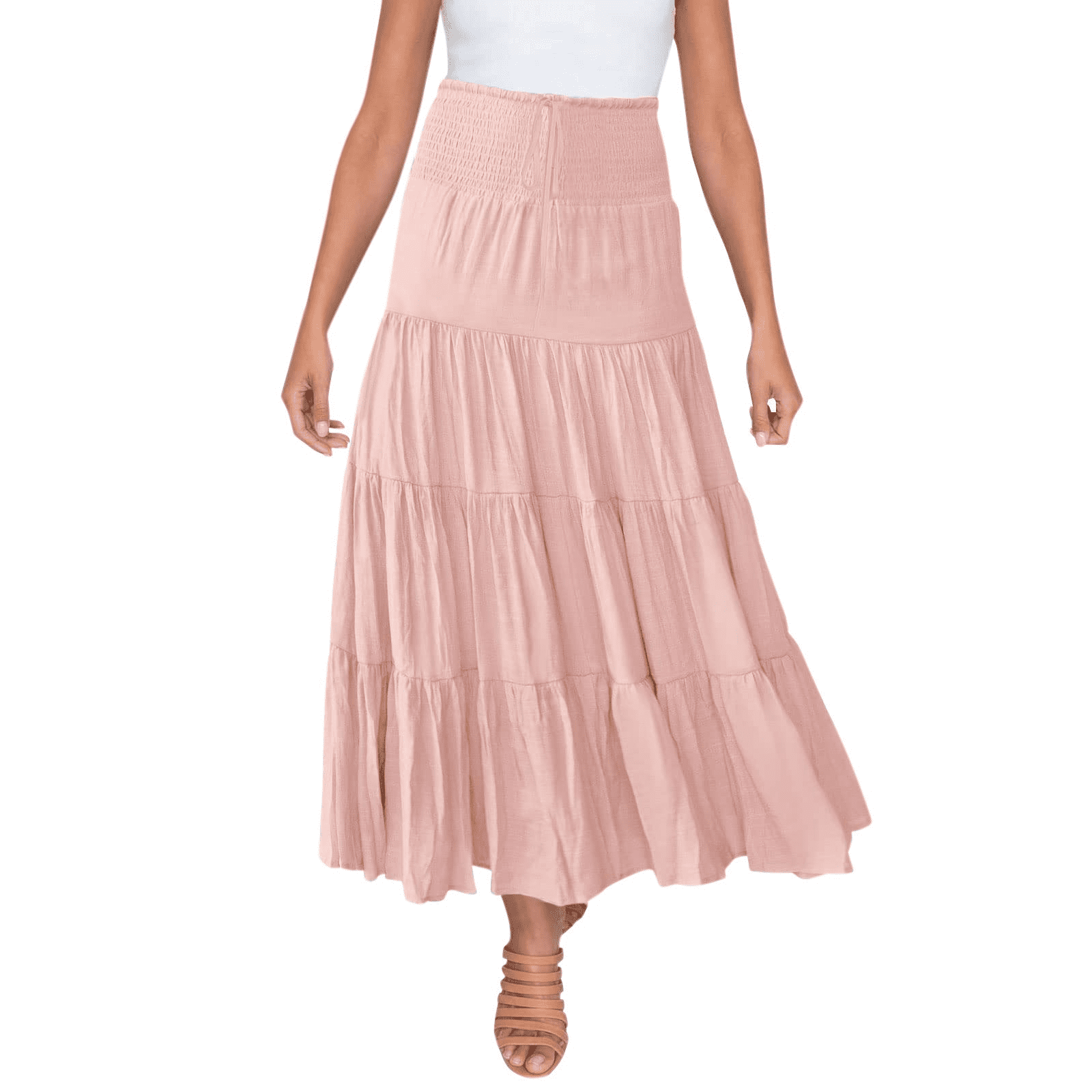 Hamky Midi Skirt High Waisted Skirts Fall Skirt Women's Tulle Skirt ...
