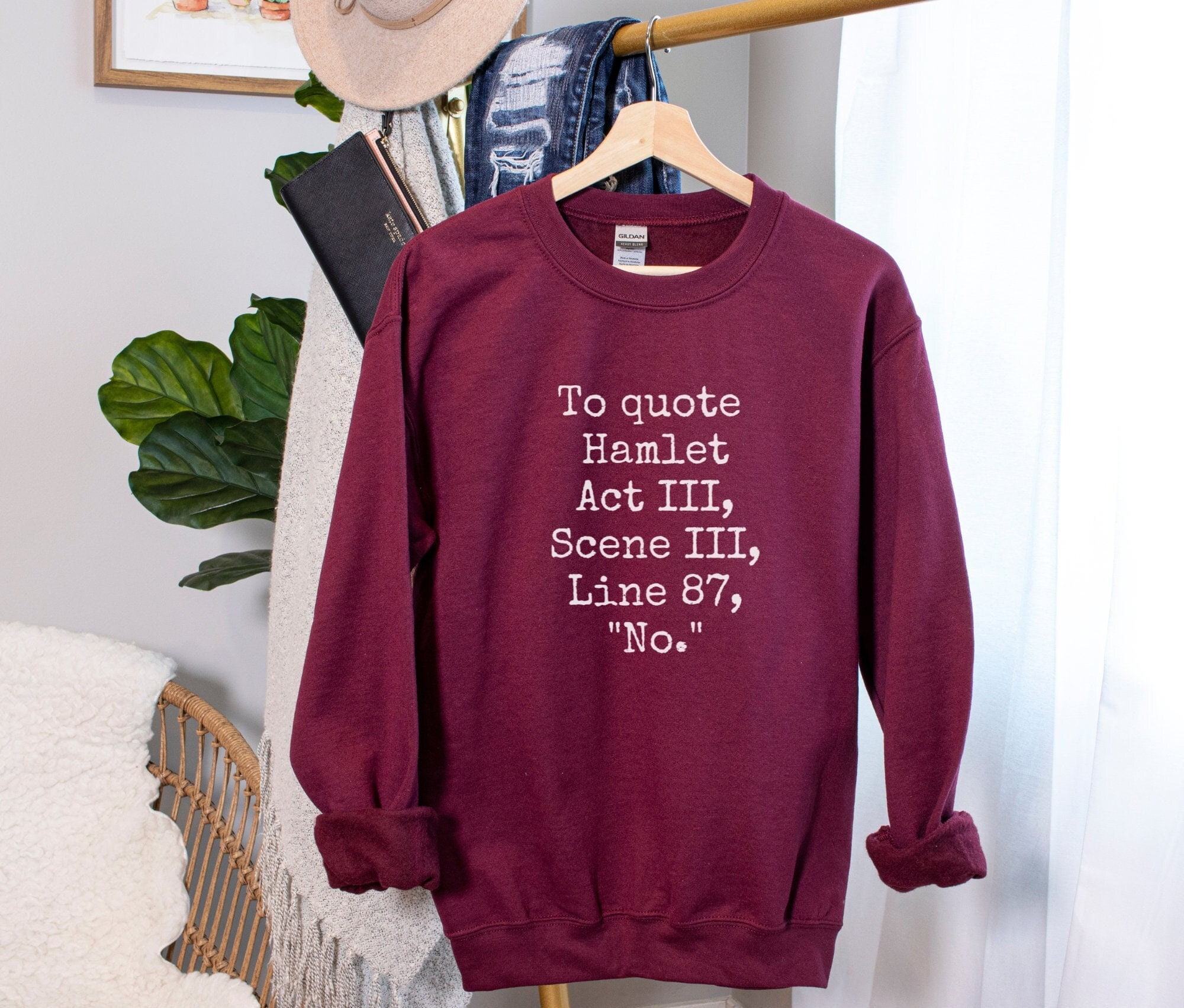 Hamlet T-Shirt, Funny Quote T-Shirt, Funny Shakespeare T-Shirt, No ...