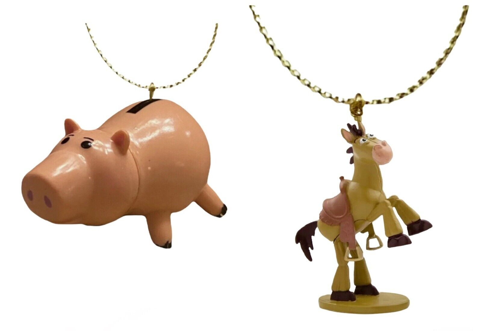 Hamm Pig & Bullseye Horse Pvc FIGURE ORNAMENT Figurine NEW Ham Charm ...