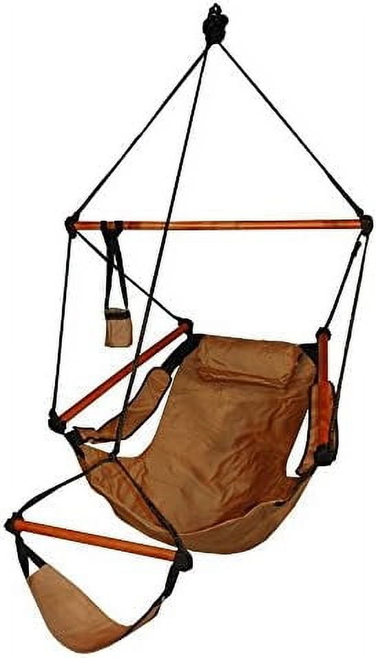 Hammaka Hanging Hammock Air Chair, Wooden Dowels, Tan - Walmart.com